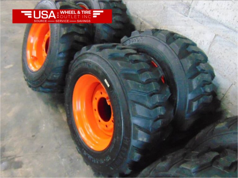 Skid Steer Set Of 4 ASCENSO SSB331 Tires On 8-Lug Wheels - 12X16.5 ...